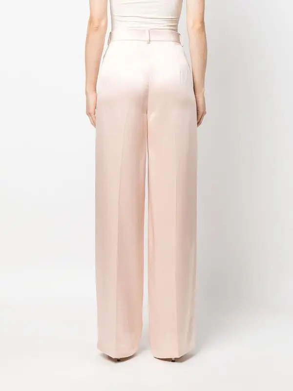 Magda Butrym Wide-leg Silk Trousers - Pink