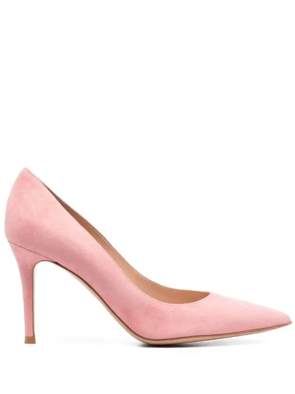 GIANVITO ROSSI 90mm Pointed Pumps - Pink