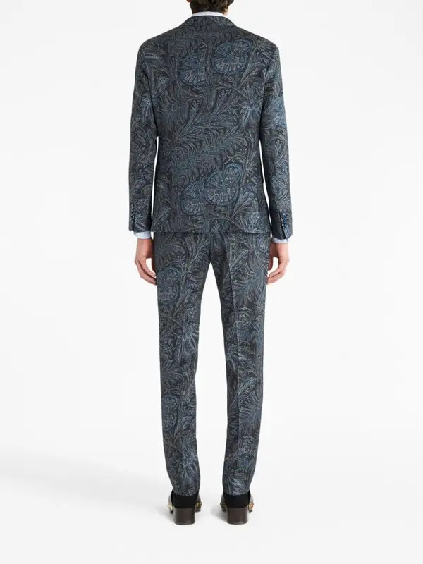 Etro Single-breasted Floral-print Jacket
