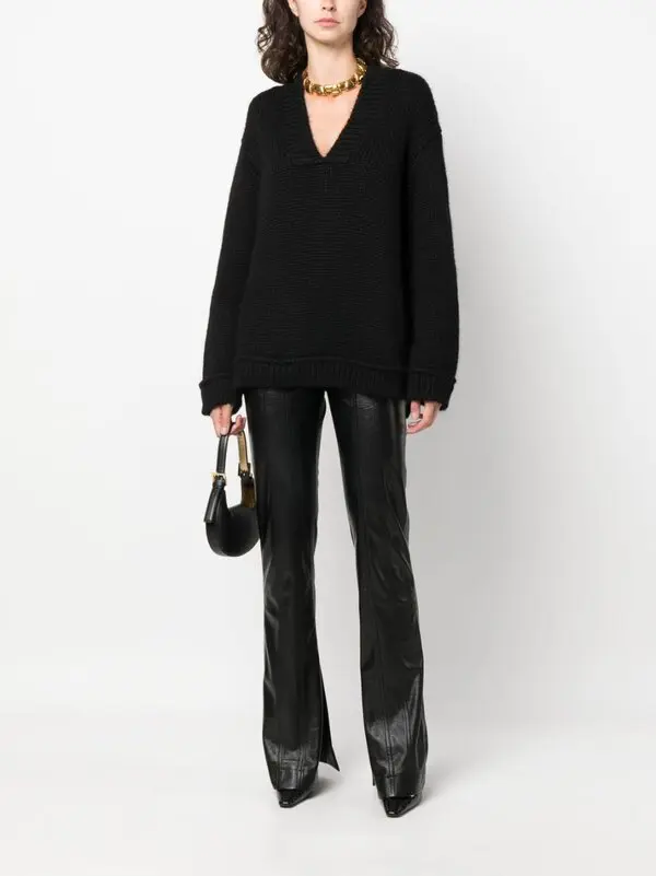 TOM FORD V-neck Pullover - Black