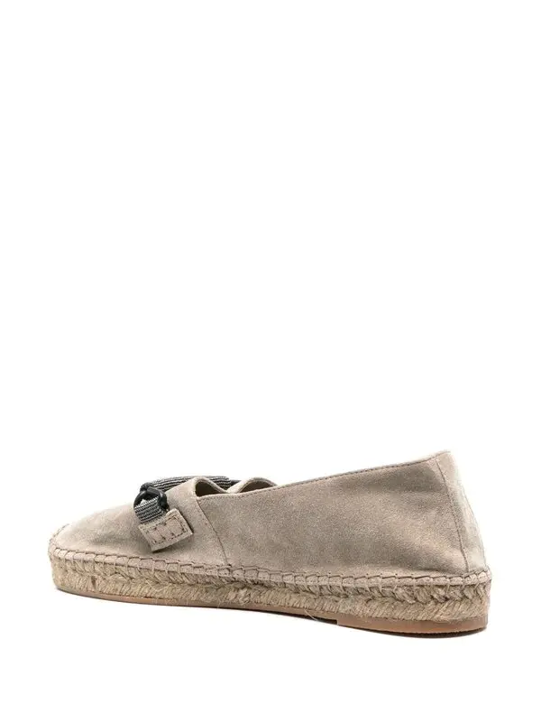 Brunello Cucinelli Buckle-detailing Leather Espadrilles