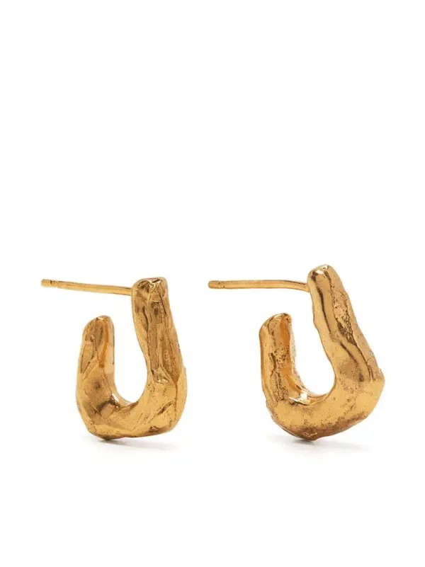 ALIGHIERI The Mini Link Of Wanderlust Hoop Earrings - Gold