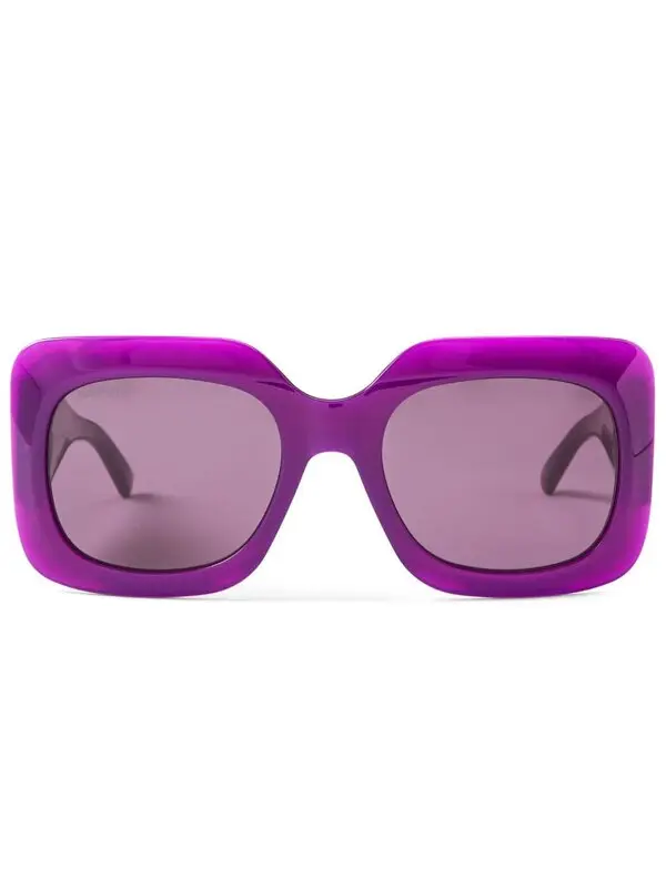 Jimmy Choo Gaya Square-Frame Sunglasses - Purple | Editorialist display picture 1