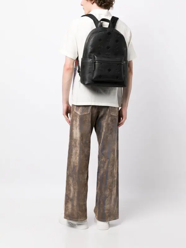 Mcm Stark Leather Backpack