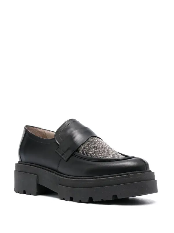 Fabiana Filippi Bead-embellished Loafers