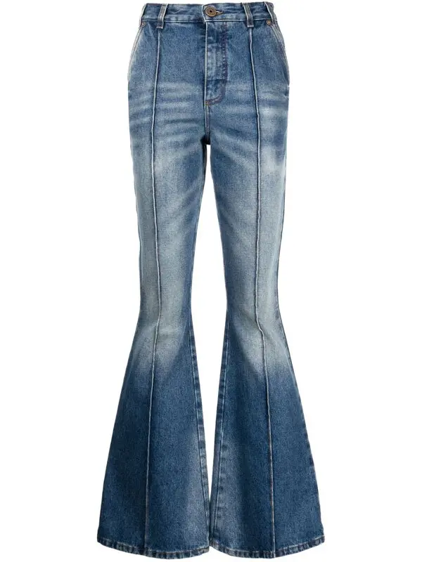 Balmain High-waisted Flared Jeans