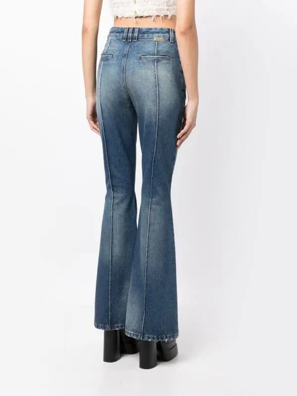 Balmain High-waisted Flared Jeans