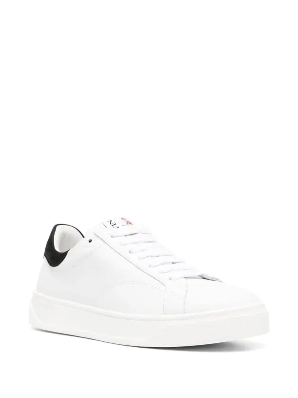 LANVIN Logo-patch Lace-up Sneakers