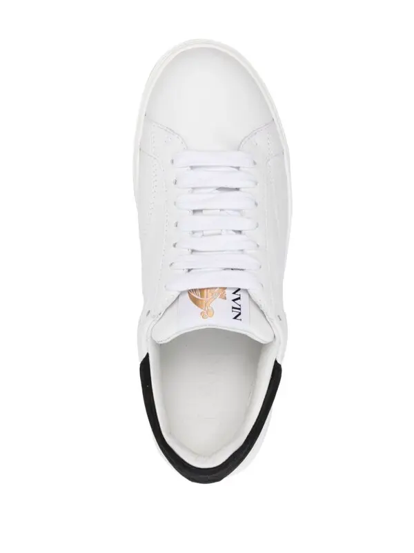 LANVIN Logo-patch Lace-up Sneakers