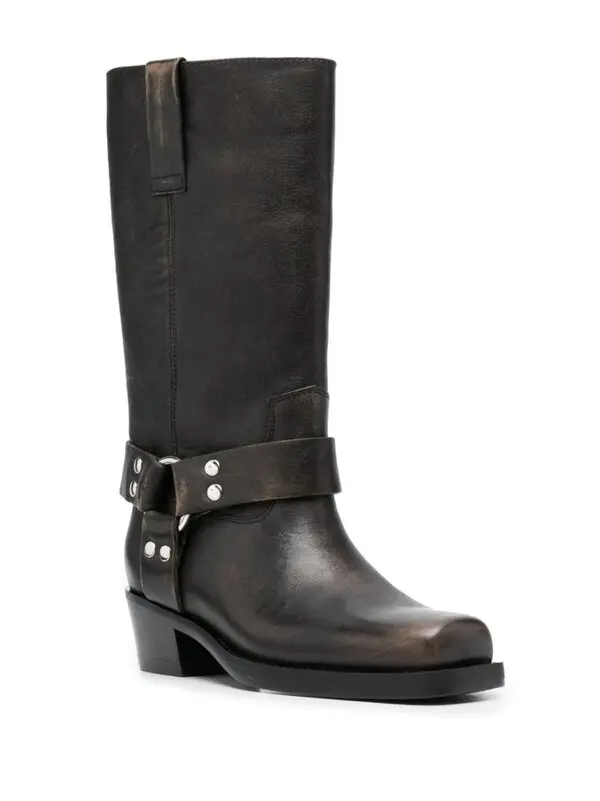 Paris Texas Roxy 45mm Leather Biker Boots