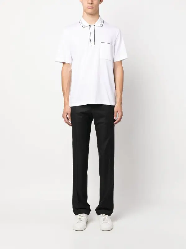 Canali Tailored Straight-leg Wool Trousers - Black