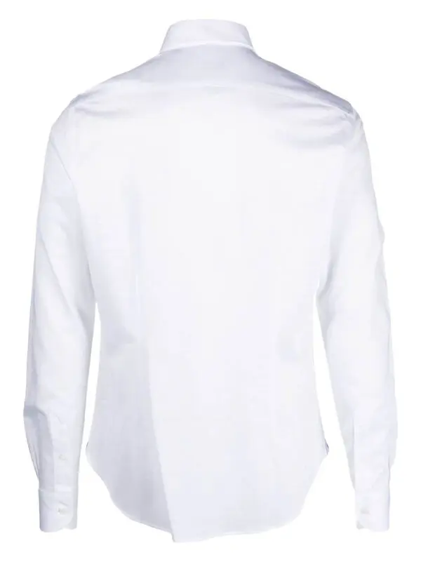 ORIAN Long-sleeve Button-up Shirt - White