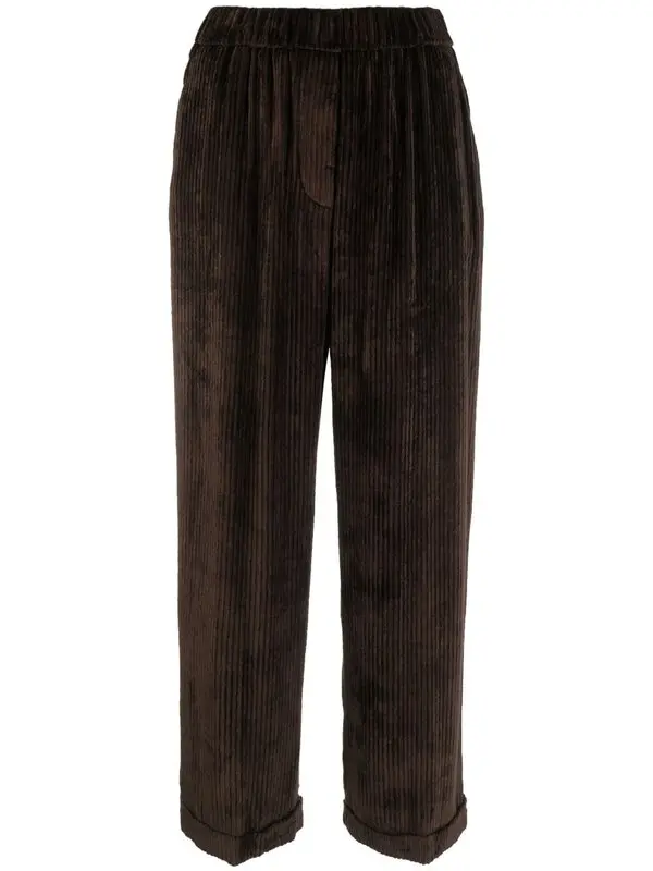 Peserico Corduroy Wide-leg Trousers