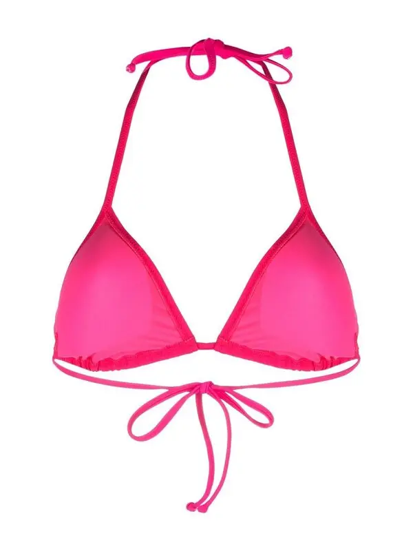 CHIARA FERRAGNI Graphic Print Halterneck Bikini Top