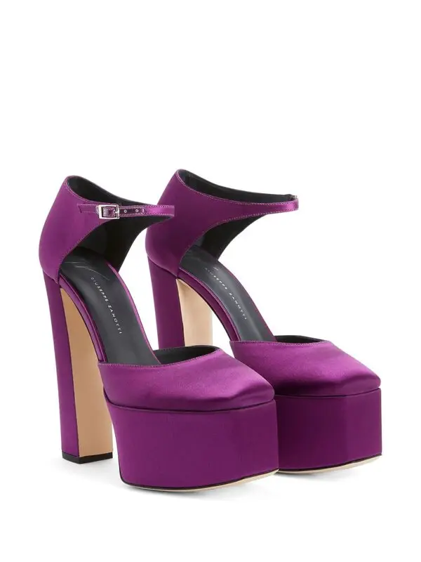 GIUSEPPE ZANOTTI 150mm Bebe Platform Pumps - Purple