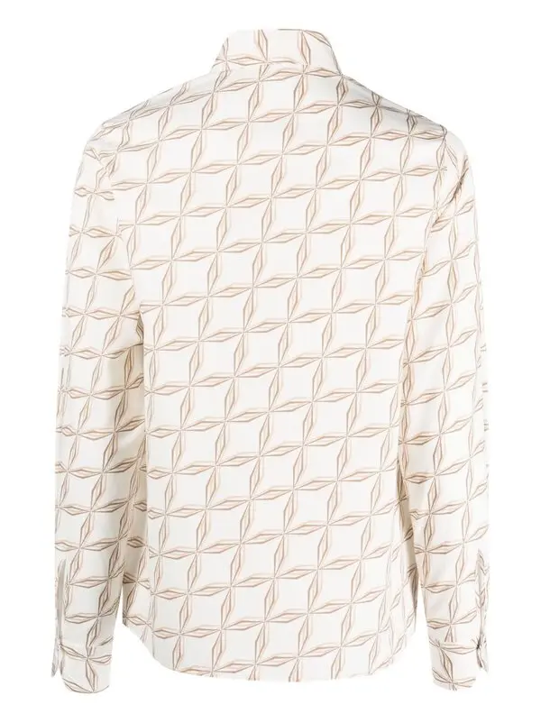Eleventy Geometric-print Shirt