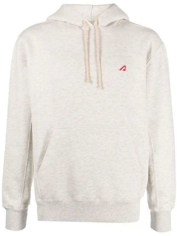 AUTRY Mélange Effect Cotton Hoodie