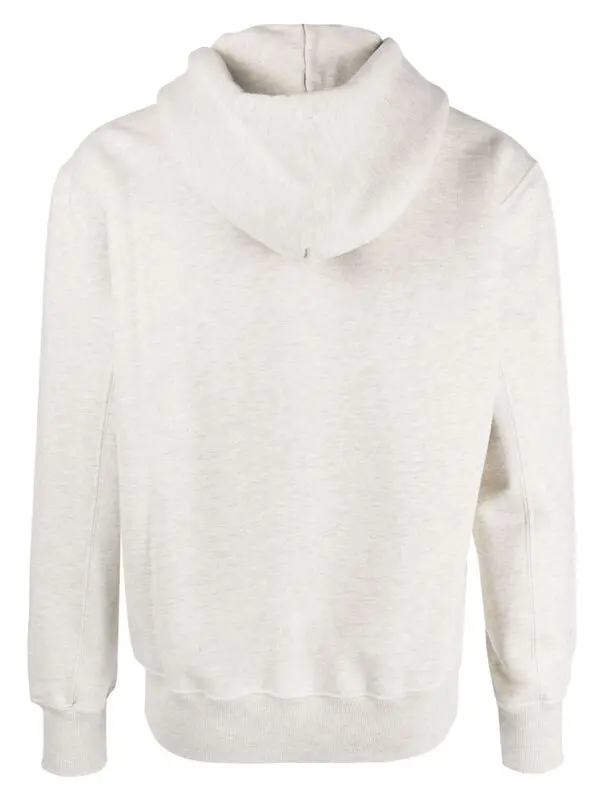 AUTRY Mélange Effect Cotton Hoodie