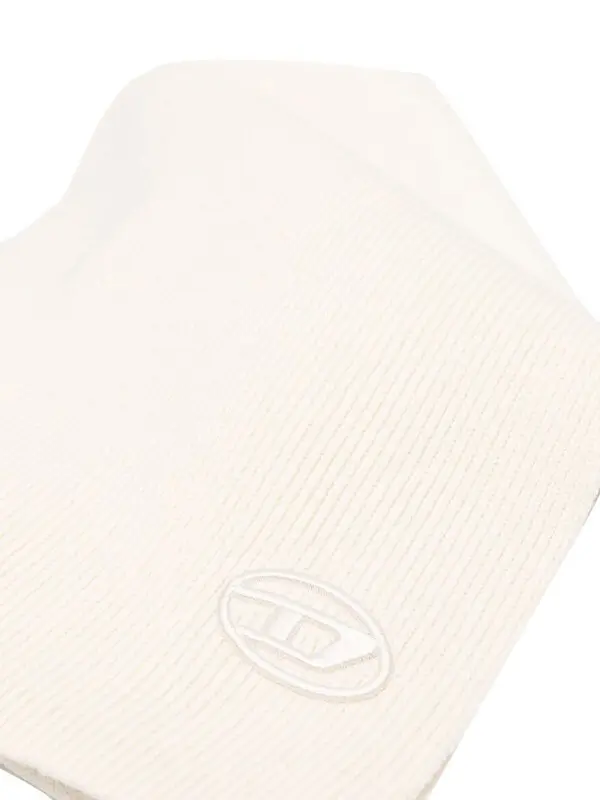 DIESEL® K-coder Ribbed Wool-blend Scarf - Neutrals
