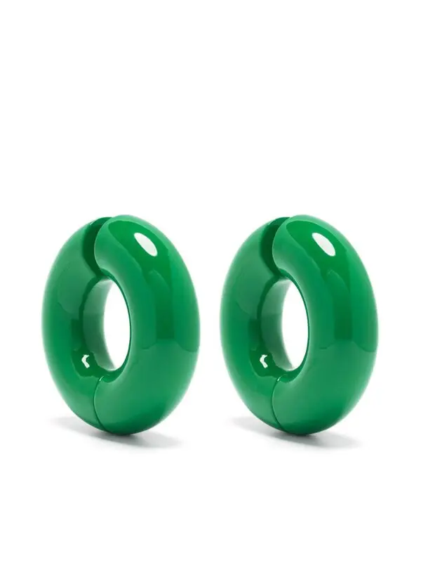 UNCOMMON MATTERS Strato Hoop Earrings - Green
