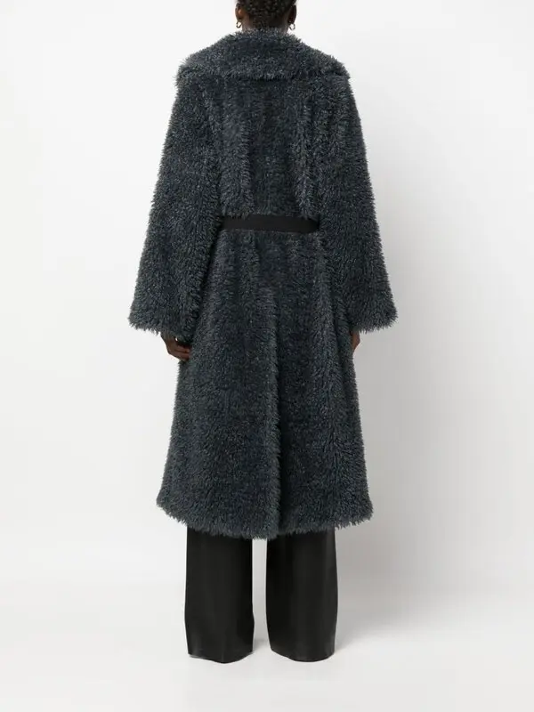 Ermanno Scervino Belted Shearling Coat