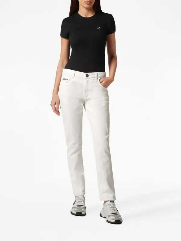 Philipp Plein Straight-leg Denim Trousers - Neutrals