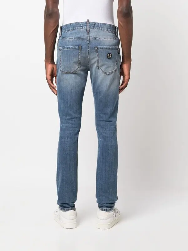 Philipp Plein Logo-patch Skinny Jeans