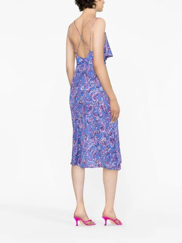 Isabel Marant Étoile Presly Floral-print Midi Dress - Blue