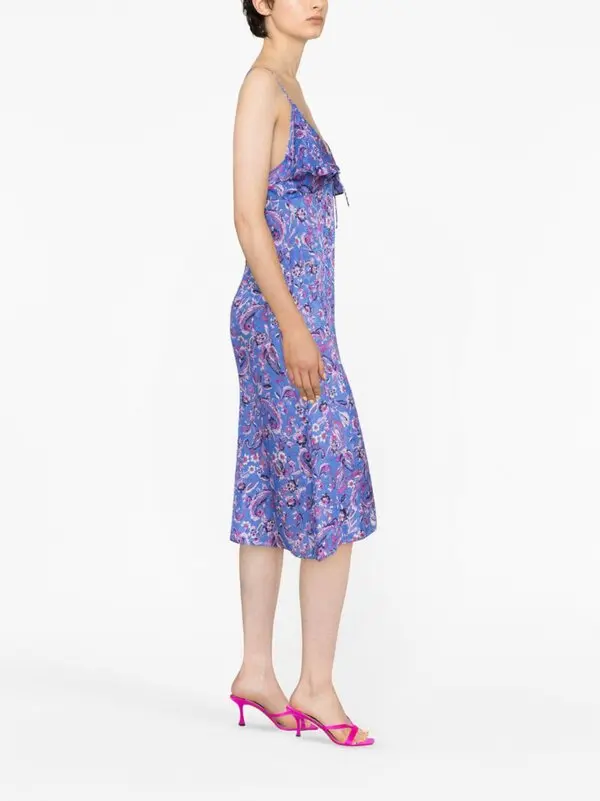 Isabel Marant Étoile Presly Floral-print Midi Dress - Blue