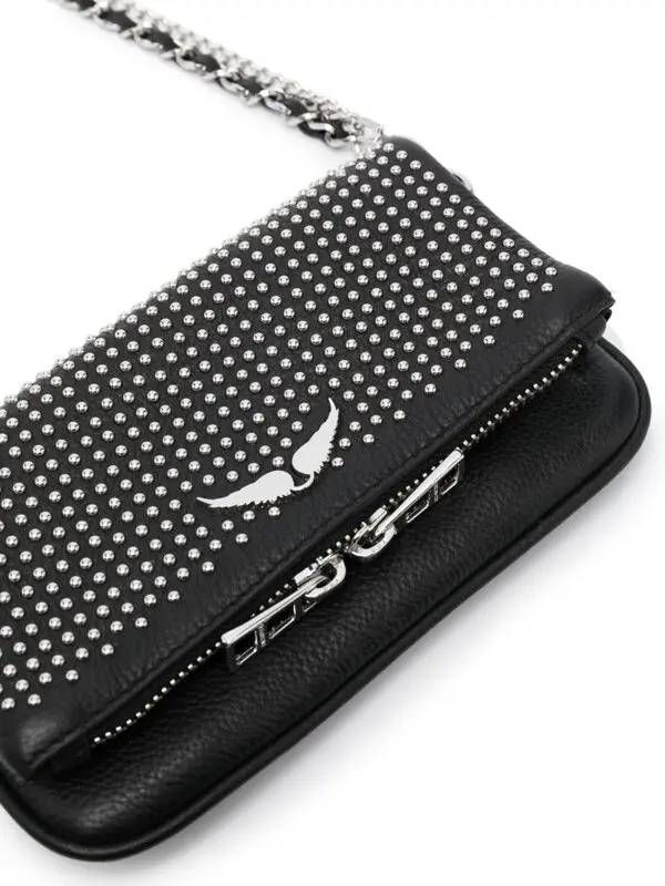 Zadig&Voltaire Nano Rock Studded Crossbody Bag - Black