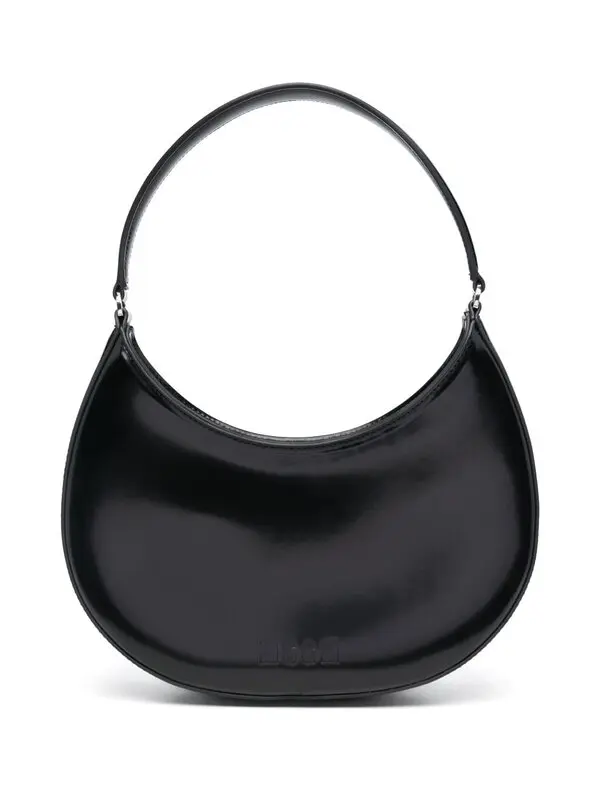 MSGM Logo-debossed Faux Leather Hobo Bag