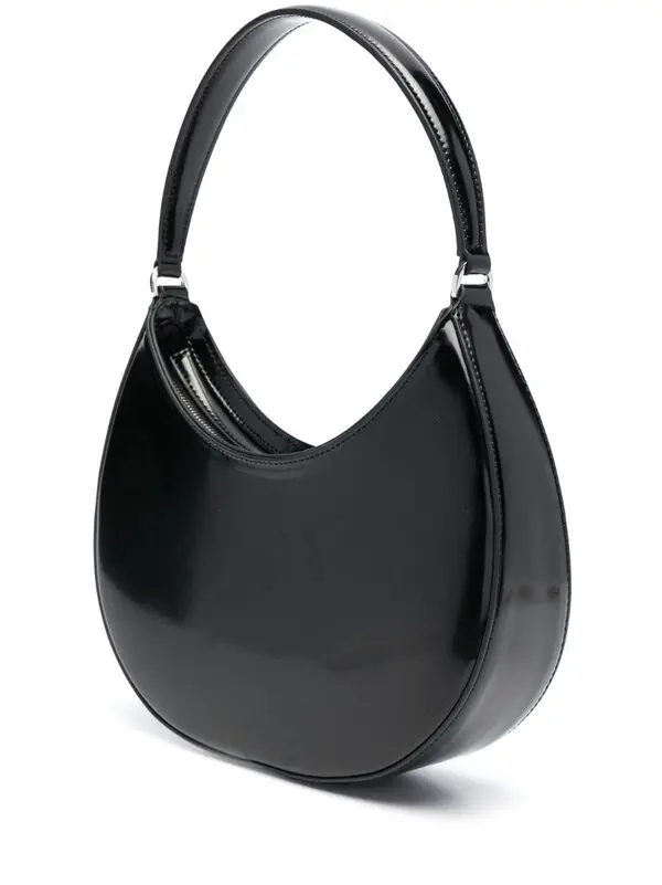 MSGM Logo-debossed Faux Leather Hobo Bag