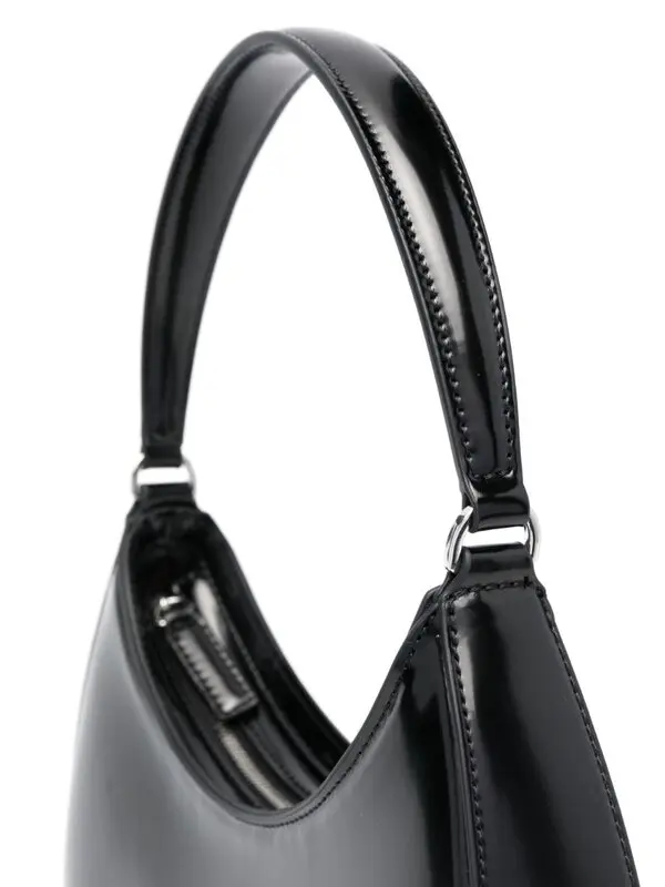 MSGM Logo-debossed Faux Leather Hobo Bag