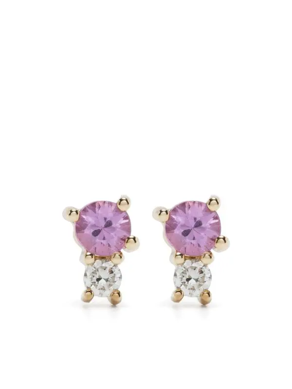 Adina Reyter 14k Amigos Diamond And Sapphire Earrings - Gold