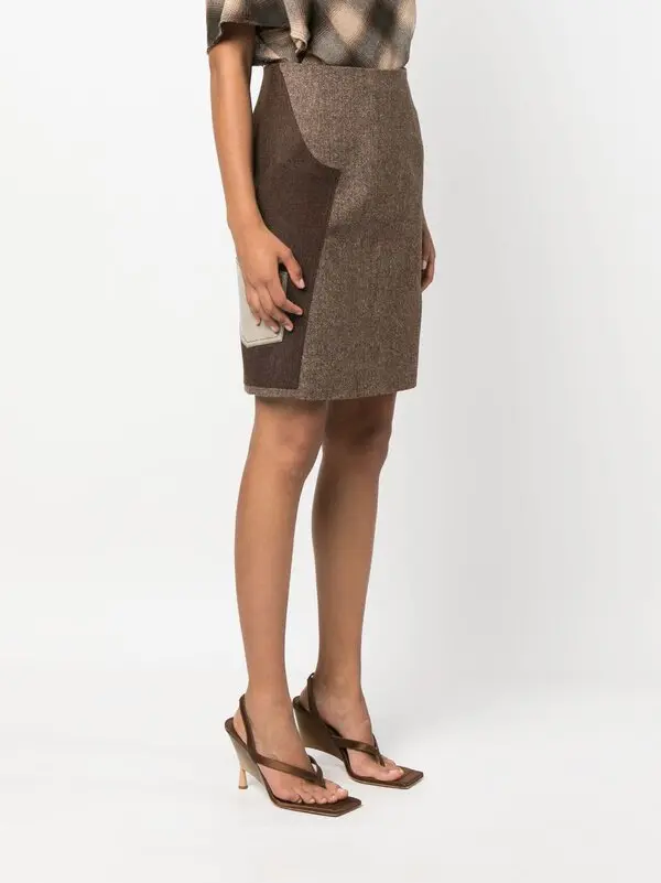 Moschino Contrasting-panel Pencil Skirt