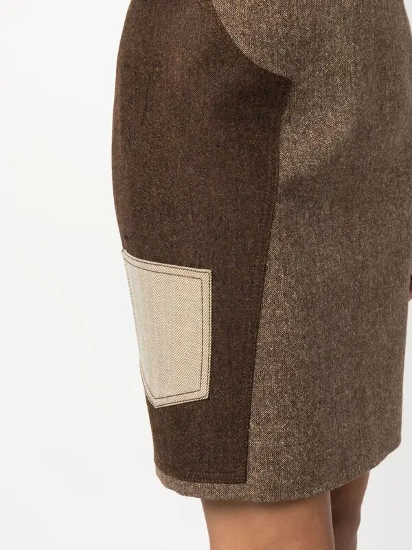 Moschino Contrasting-panel Pencil Skirt