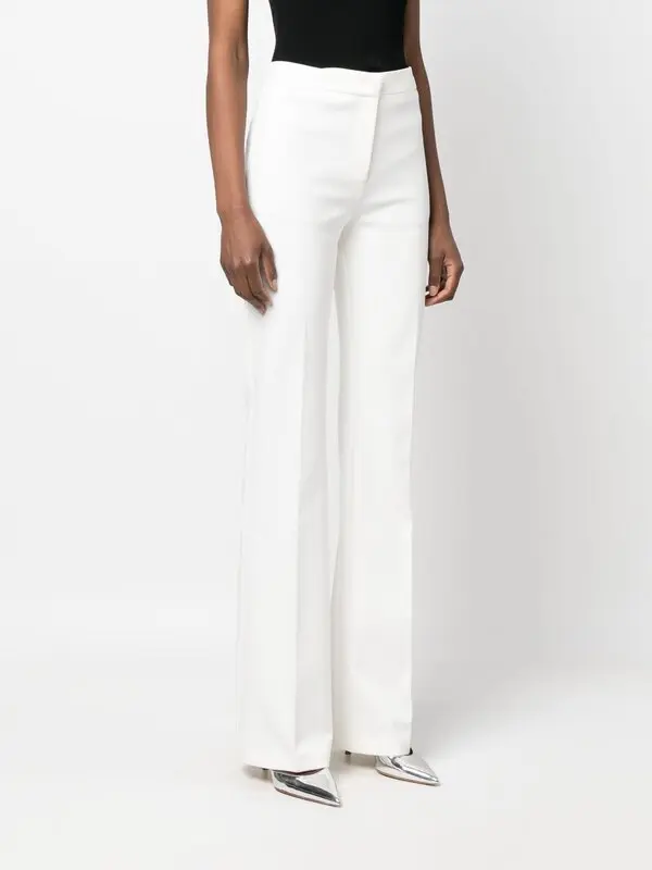 Pinko Milano Flared Trousers - White