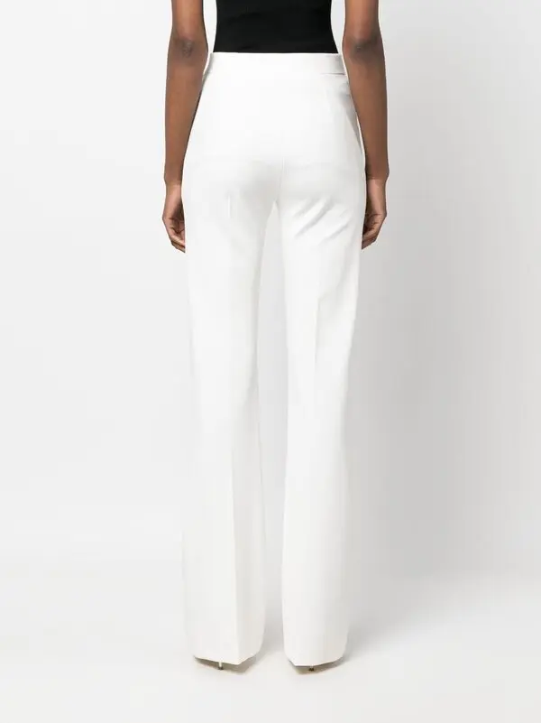 Pinko Milano Flared Trousers - White