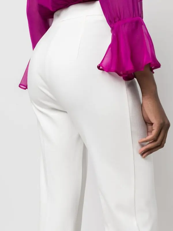 Pinko Milano Flared Trousers - White