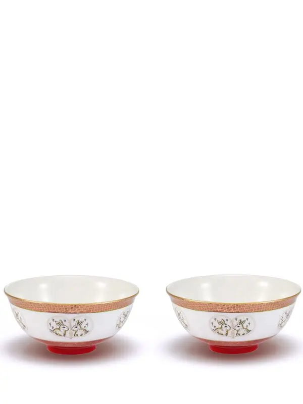 Shanghai Tang X Long Di Rabbit Bowl - White