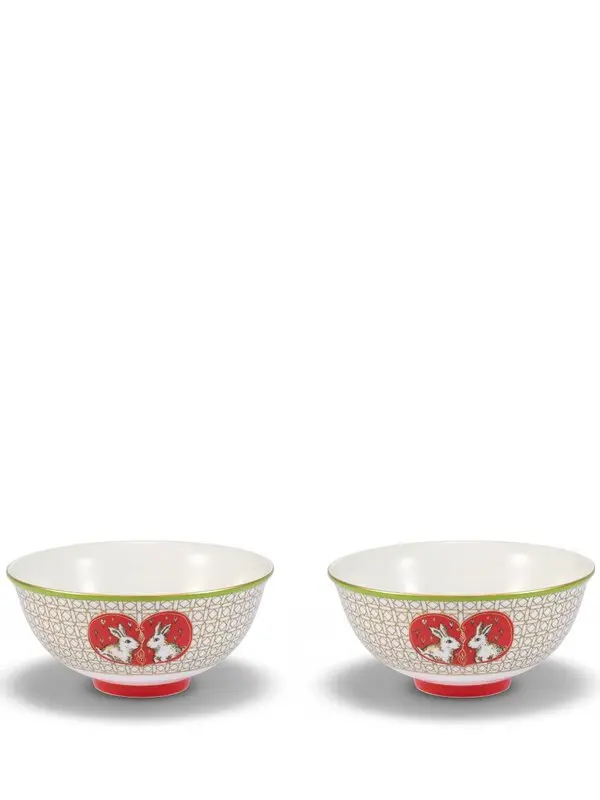Shanghai Tang X Long Di Rabbit Bowl - White