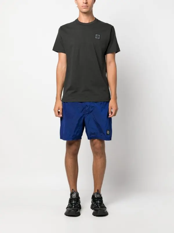 Stone Island Compass-patch Cotton T-shirt