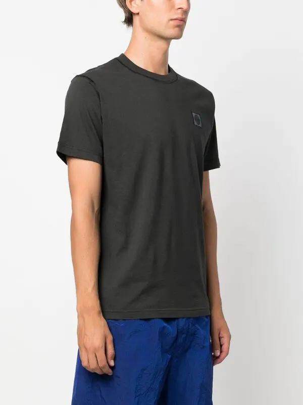 Stone Island Compass-patch Cotton T-shirt