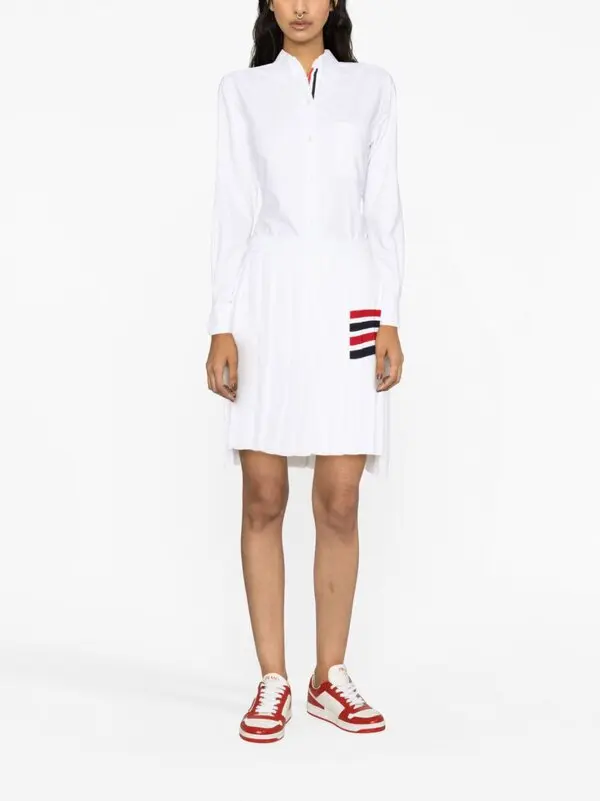 Thom Browne Classic Oxford Shirt With Grosgrain Placket - White