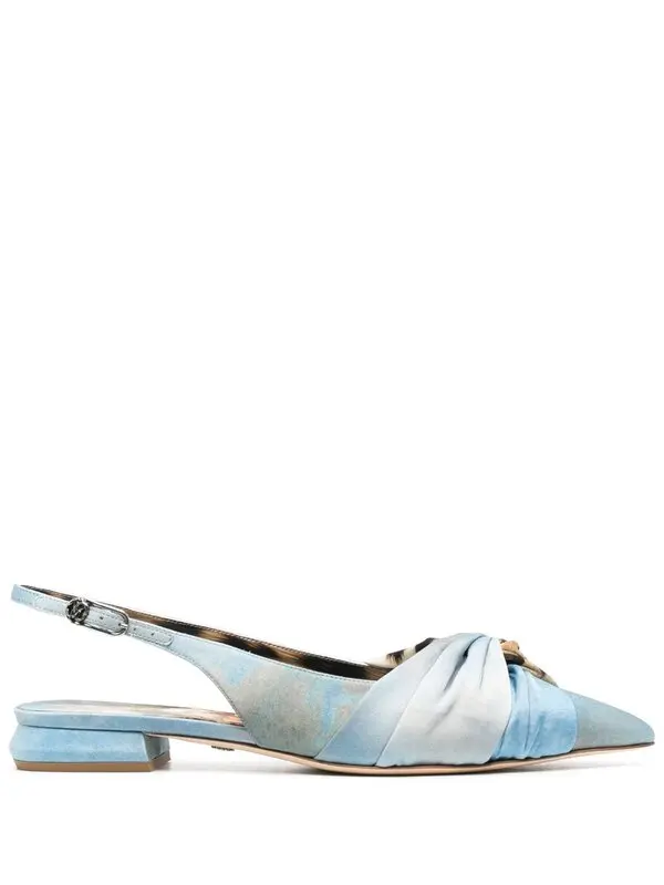 Roberto Cavalli Graphic-print Ballerinas