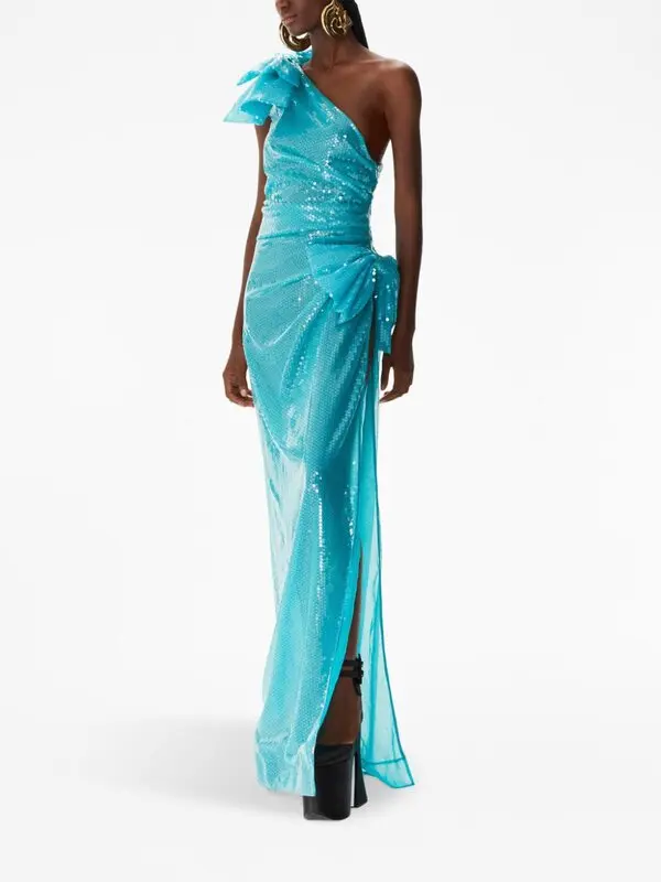 Nina Ricci Sequinned Asymmetric Gown