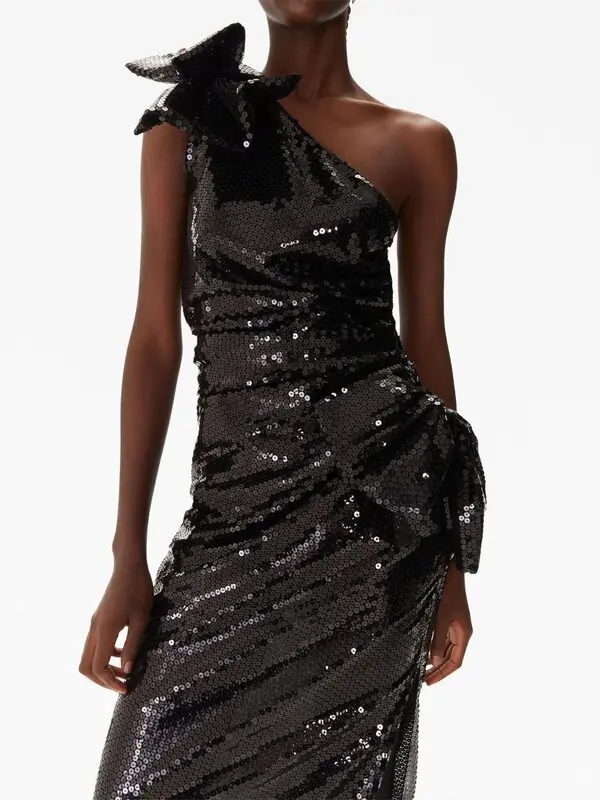 Nina Ricci Sequin-embellished One-shoulder Dress
