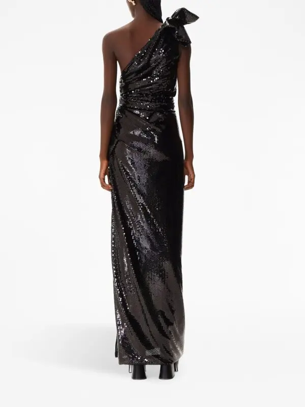 Nina Ricci Sequin-embellished One-shoulder Dress