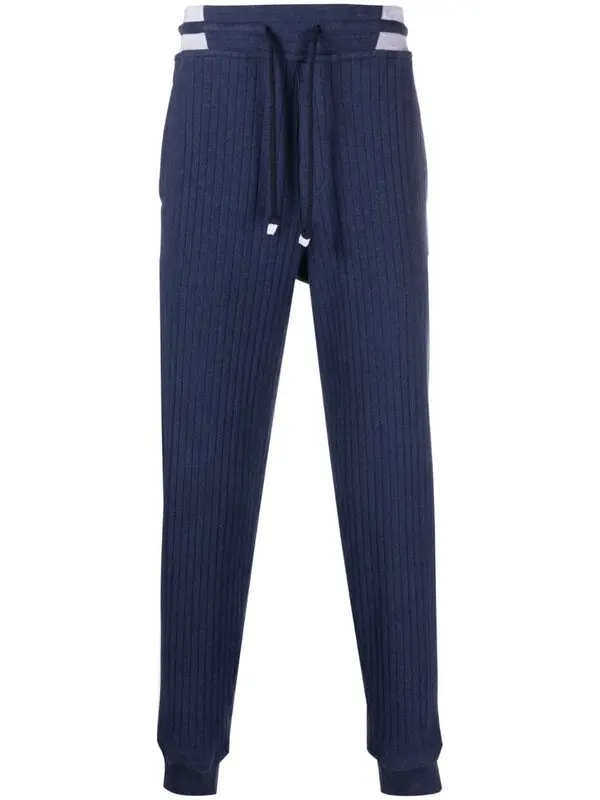 Brunello Cucinelli Elasticated-waist Cotton Track Trousers