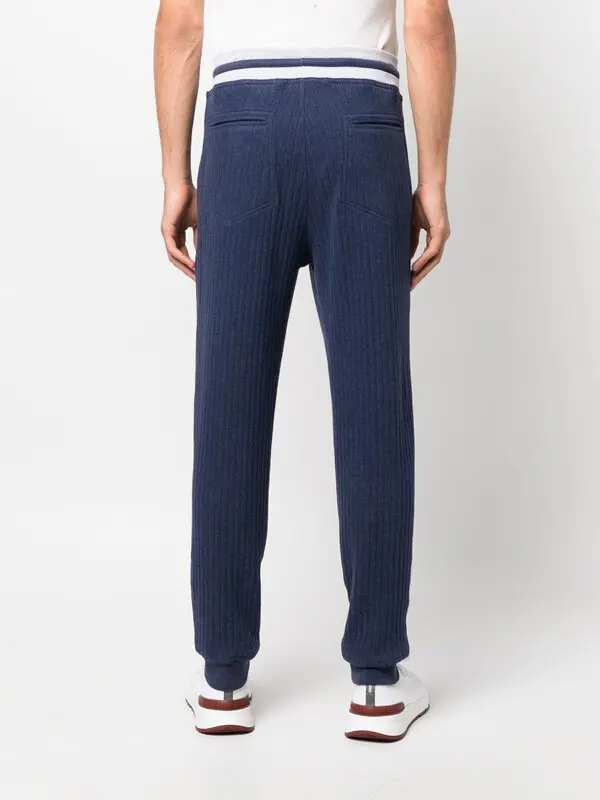 Brunello Cucinelli Elasticated-waist Cotton Track Trousers